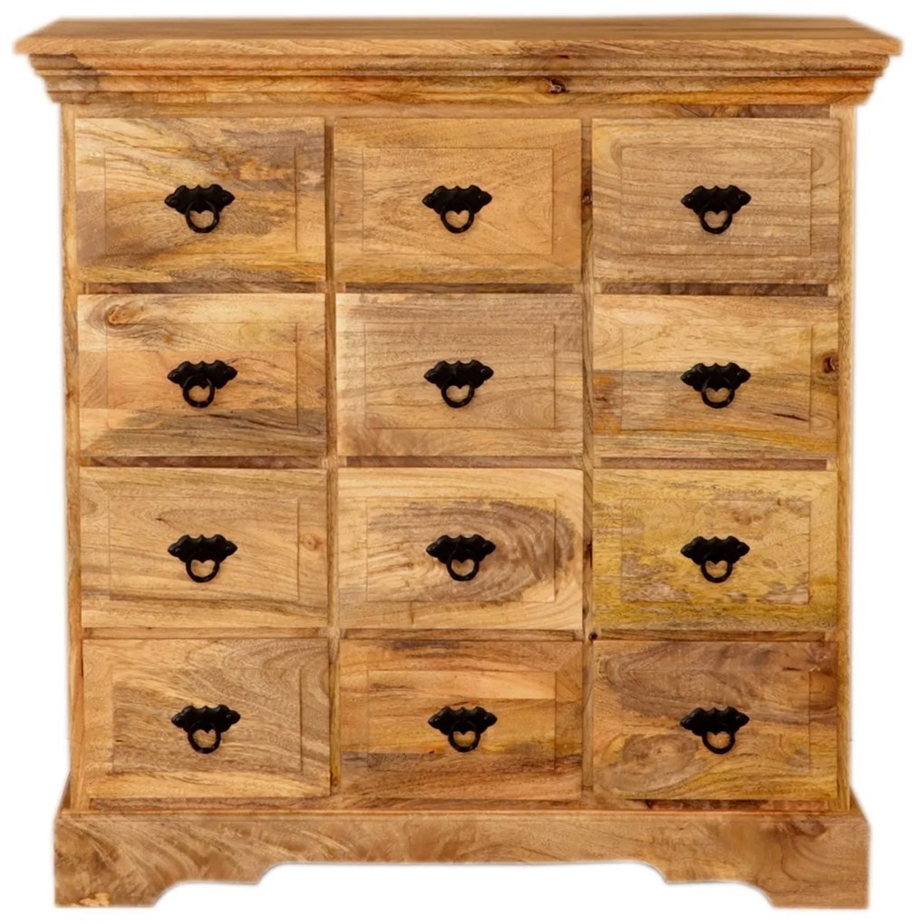 furniture-nabytek.cz - Dřevěná komoda z masivu mango 90x90x45