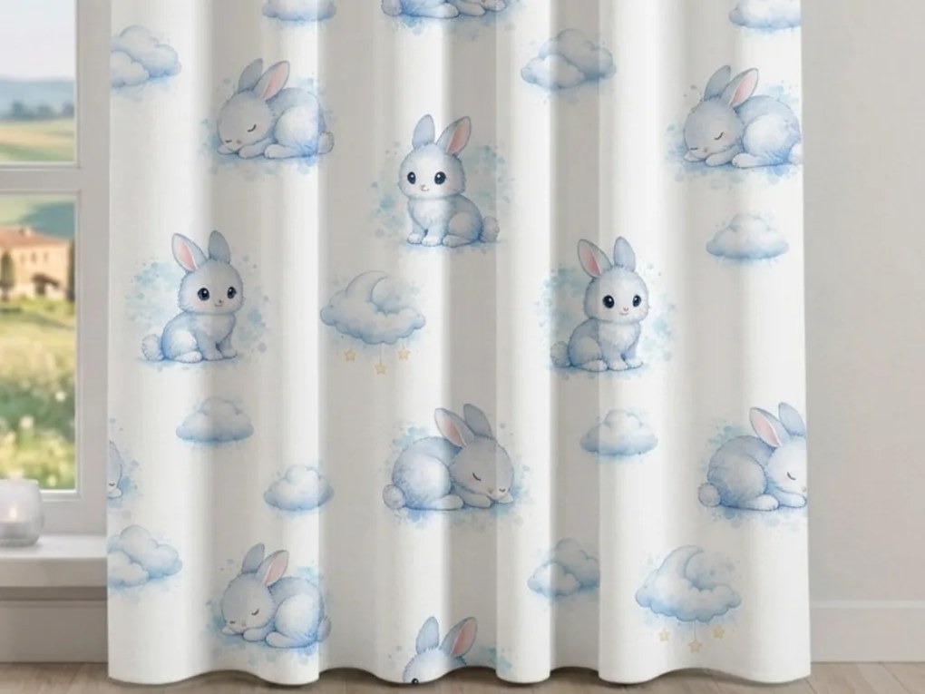 Dětský závěs ZAJÍČEK Zvolte rozměr: 150 x 280 cm (šířka x výška)