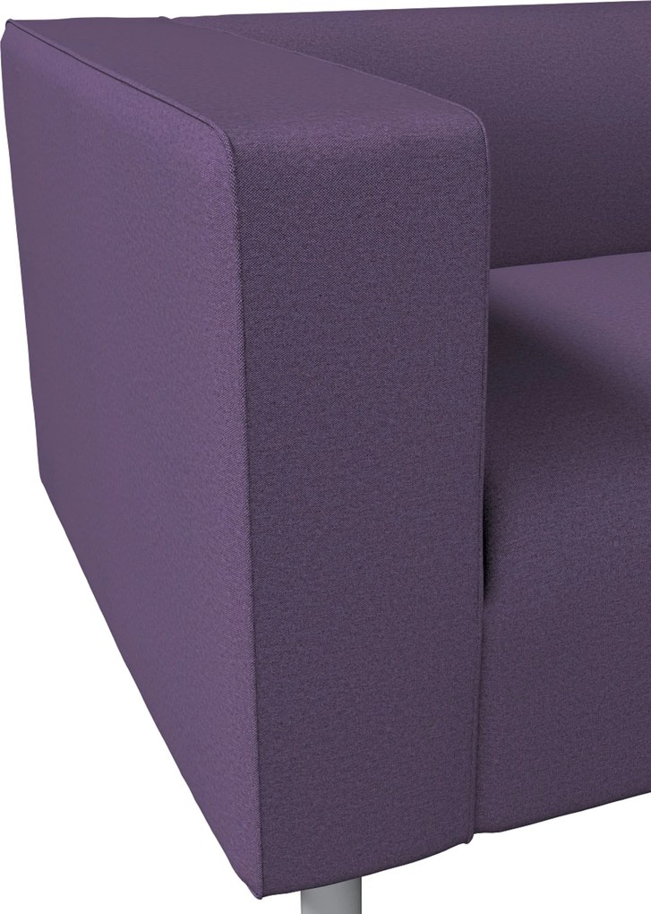 Potah na pohovku IKEA Klippan 2-místná barva fialová látka pletený vzor