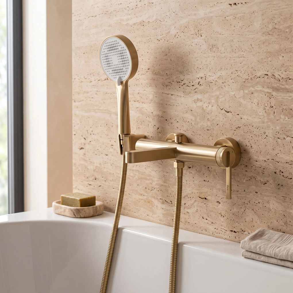 Rea, Koupelnová baterie REA Grace Brush Gold, REA-B2242