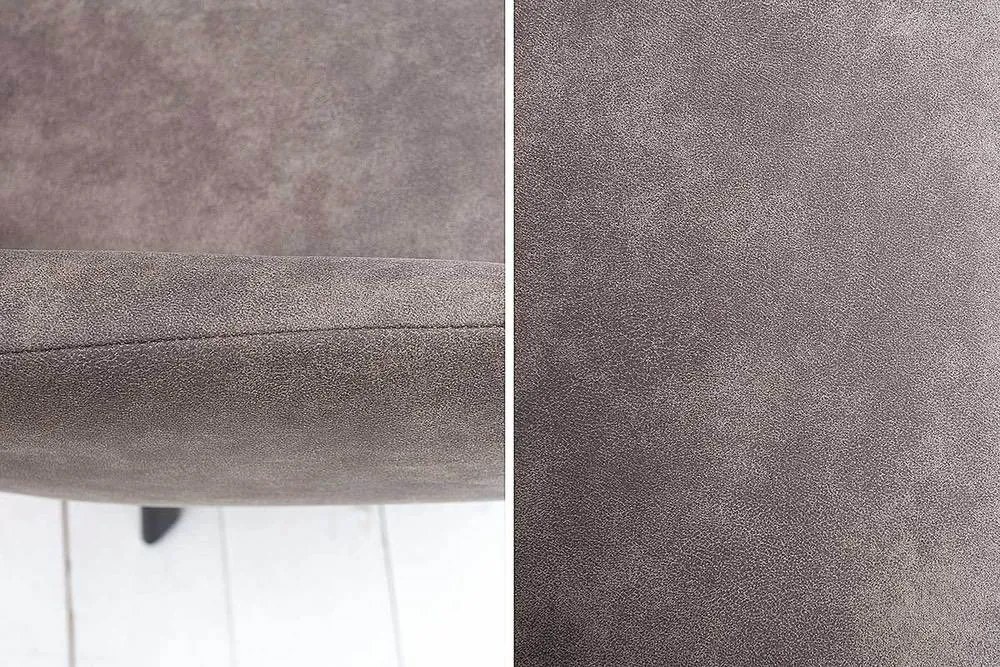 Designové křeslo Mallory hnědo šedé