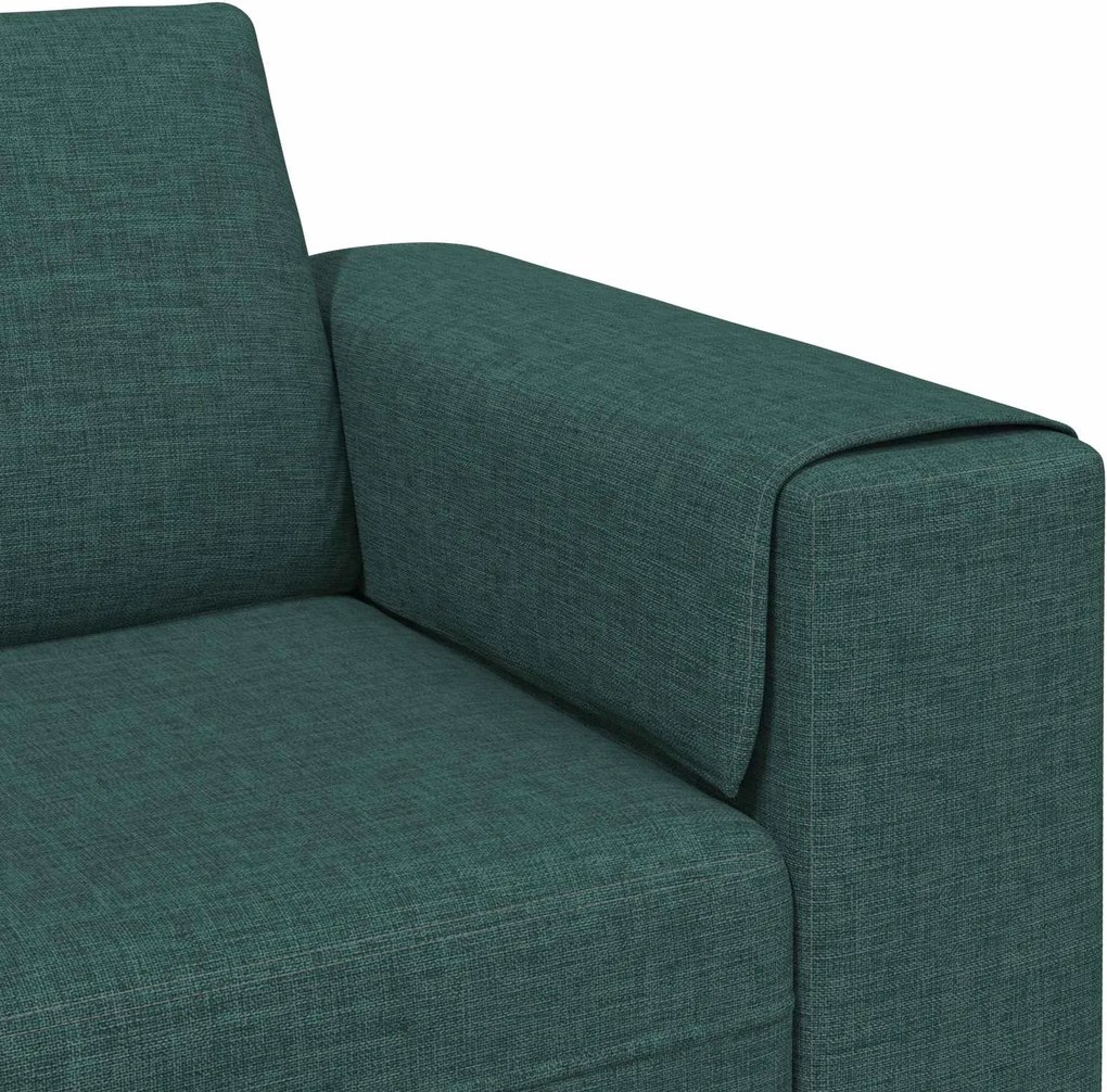 Pohovka do obývacího pokoje 3 ks Tmavě zelená Polyester 3335116