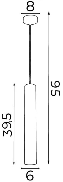 Lustr na lanku NEST 1xGU10/8W/230V černá/lesklý chrom