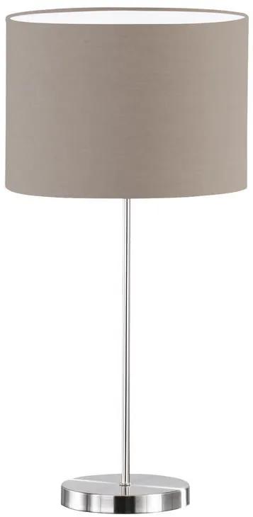 Fisher & Honsel 97321 Loft, stolní lampa s vypínačem z hnědého textilu, 1x40W E27, výška 57cm