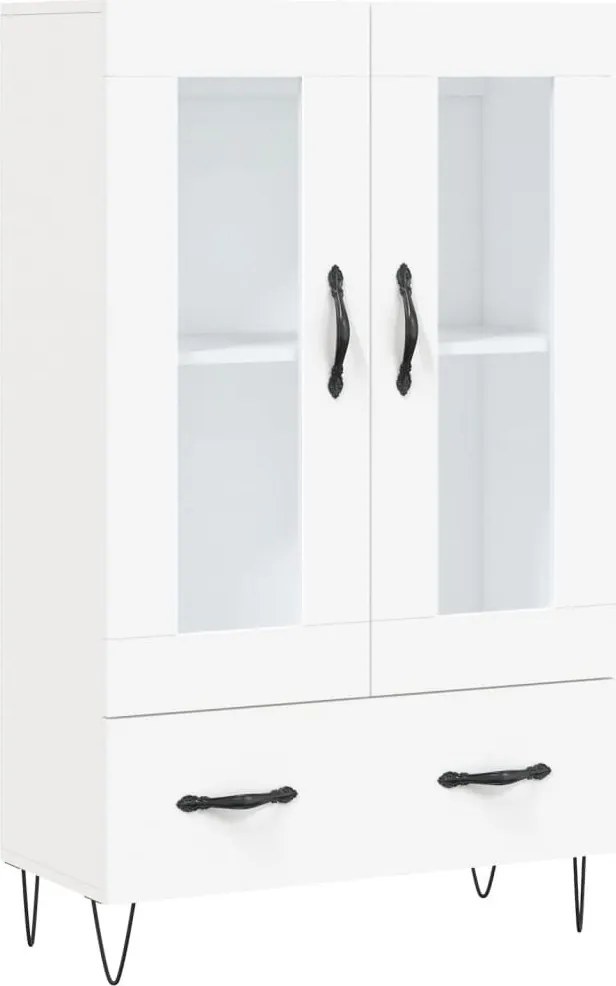 vidaXL Skříň highboard 69,5 x 31 x 115 cm kompozitní dřevo [828292] Barva: Černá