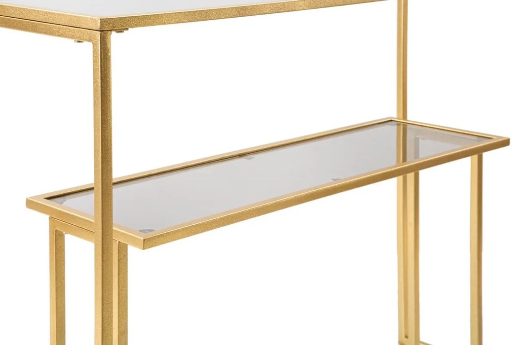 Designová konzole Wambleeska 100 cm zlatá