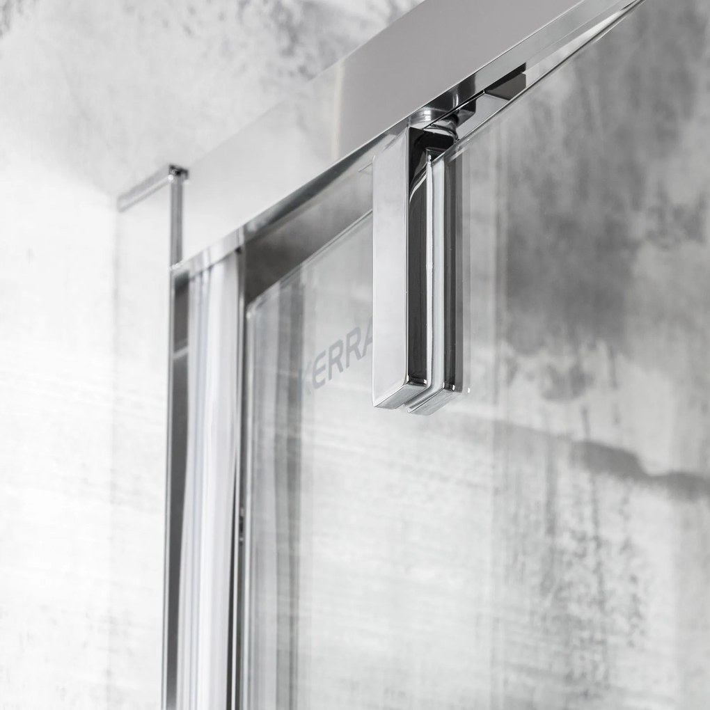 Novoterm Jednokřídlé otevíravé sprchové dveře NV-Solid DSPA CHR 70, chrom/transparent - bez vaničky