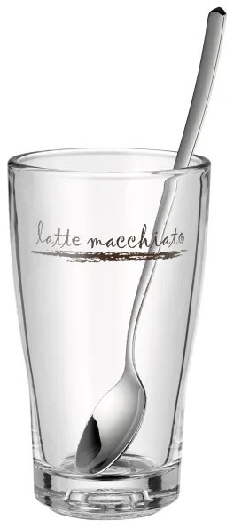 WMF - Sada sklenic a lžiček na latte macchiato CLEVER & MORE 6ks