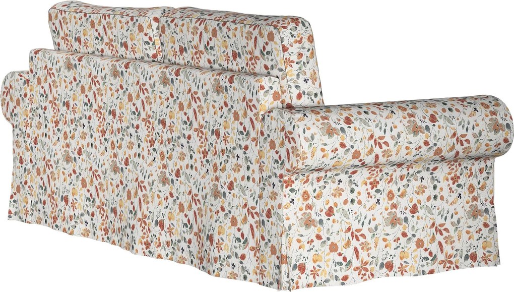 Potah na pohovku IKEA Backabro, 3-místná, rozkládací barva oranžová látka pletený vzor, vzorované