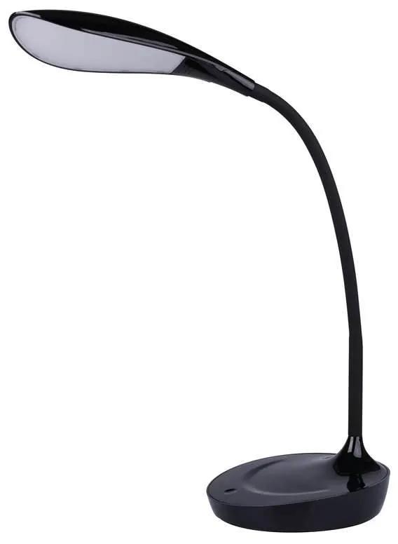 Černá LED stolní lampa s USB Emos STULLA Z7596B