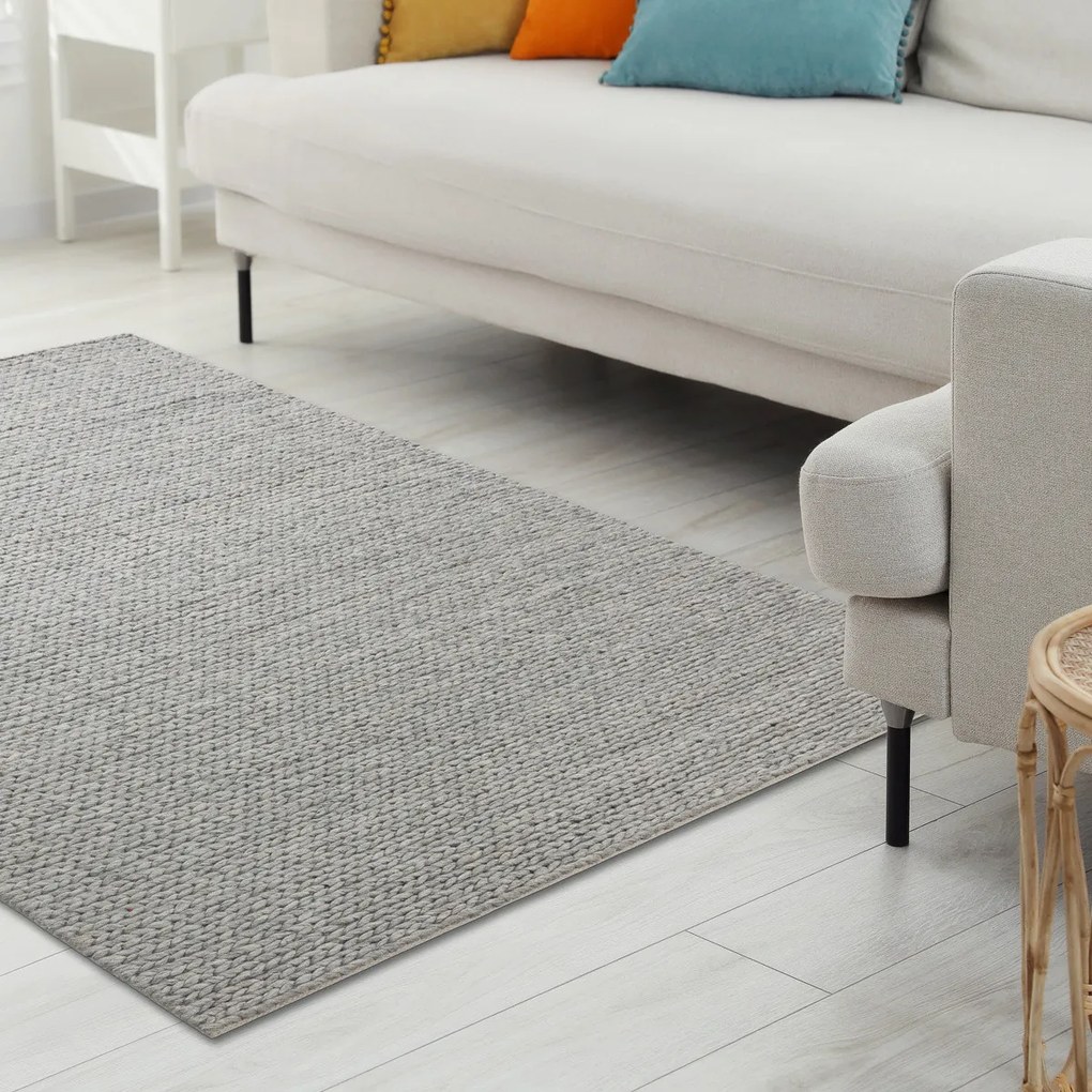 Dywany Łuszczów, Kusový koberec Tahar 99004G grey, 120x180, šedá, ložnice