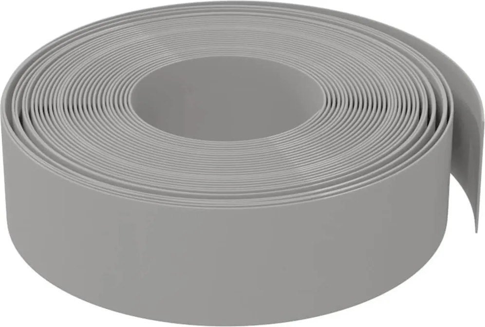 Travní lem šedý 10 m 15 cm polyethylen 154396