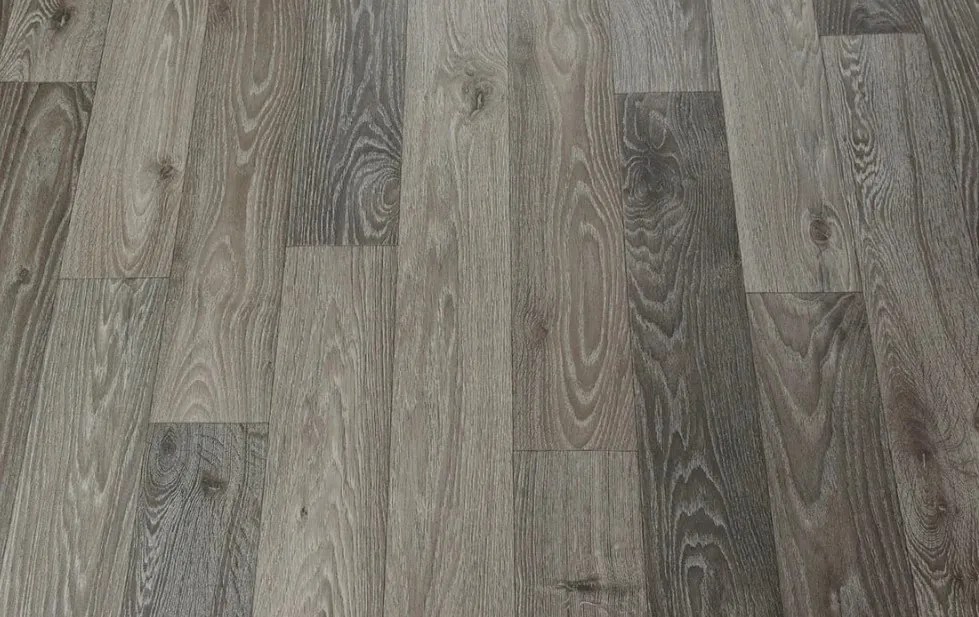 BEAUFLOR PVC podlaha - lino BLACKTEX Fumed Oak 966M – tmavě šedé dřevo ŠÍŘKA: 4 m, POUŽITÍ: Zátěžové