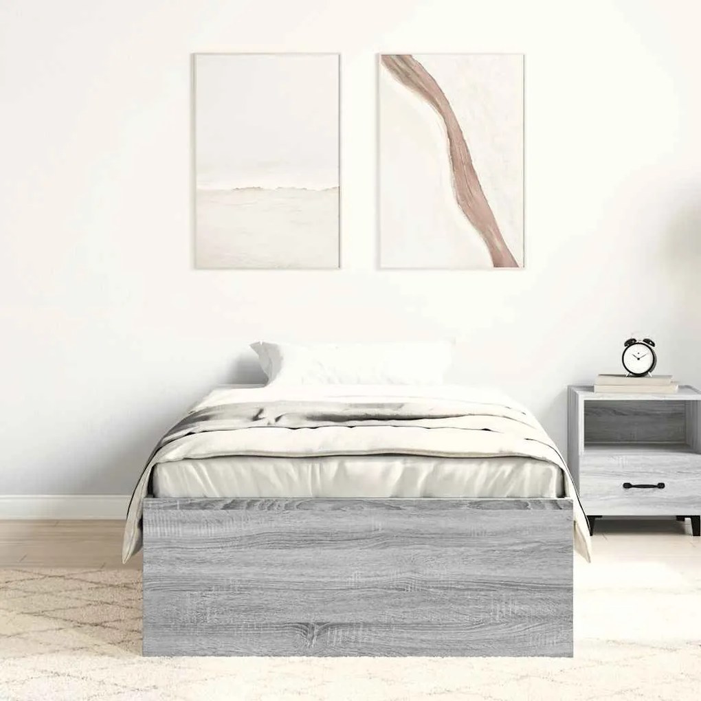 Rám postele šedý sonoma 90 x 190 cm 3203843