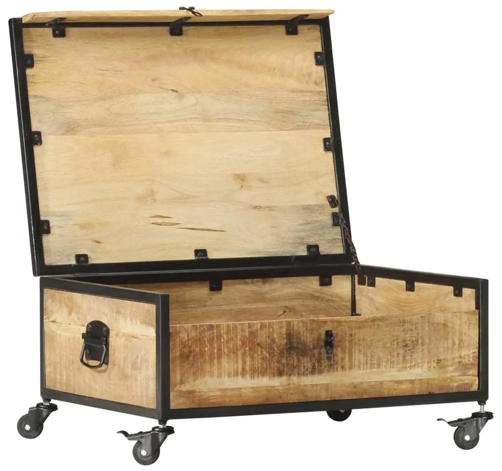 Konferenční stolek 70 x 50 x 33 cm masivní mangovníkové dřevo - Default Title