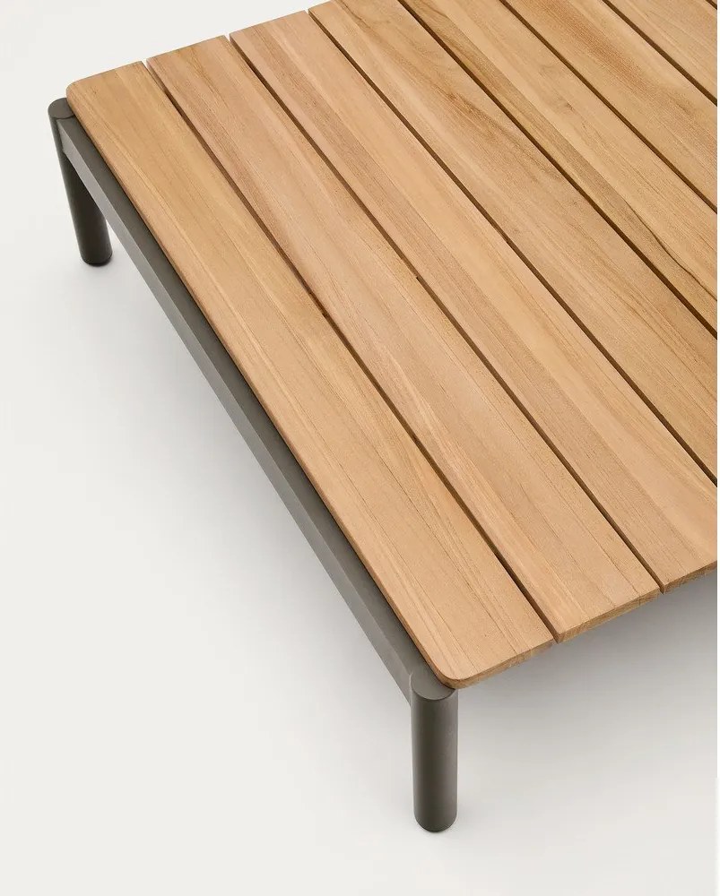 Zahradní konferenční stolek z teakového dřeva 89x91 cm Sorells – Kave Home