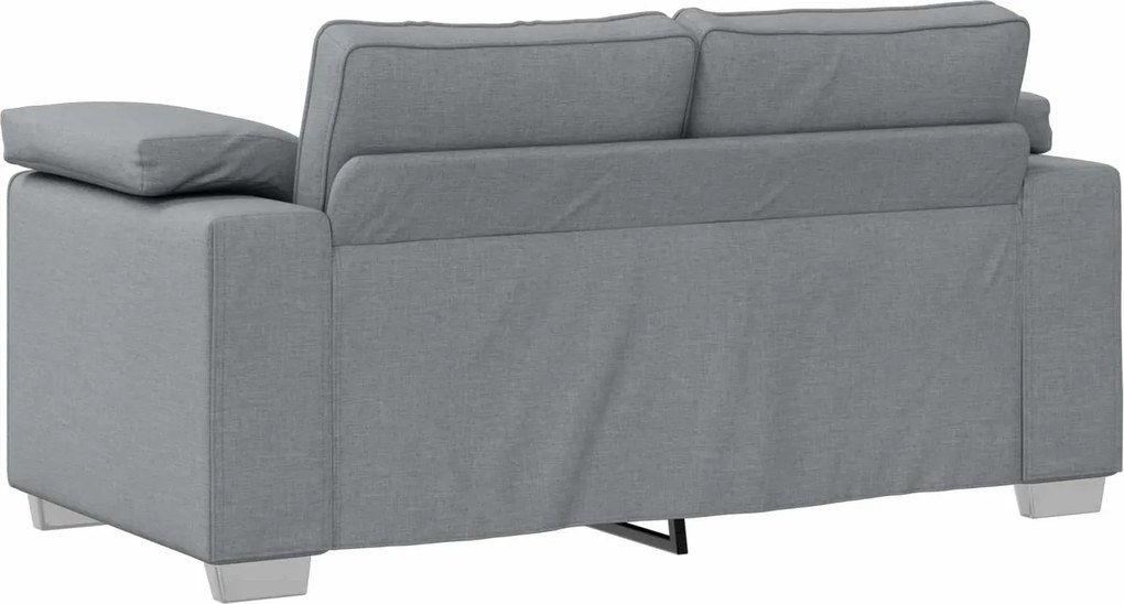Pohovka 2 ks Světle šedá textil 3324740