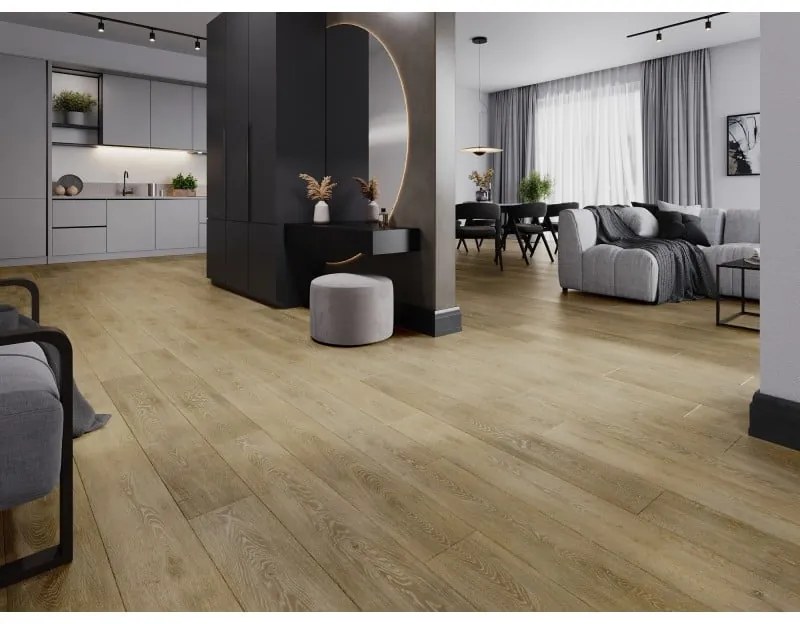Mexen Alabama, vinylová podlaha 1240x182 mm SPC 6,5 mm, IXPE 1,5 mm, 4stranná V-drážka, dub, F1019-1240-182-505-4V1-01