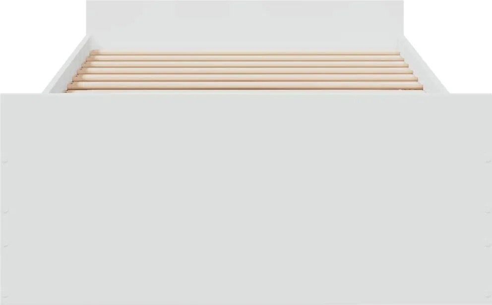 Rám postele se zásuvkami bílý 75 x 190 cm kompozitní dřevo 3280349