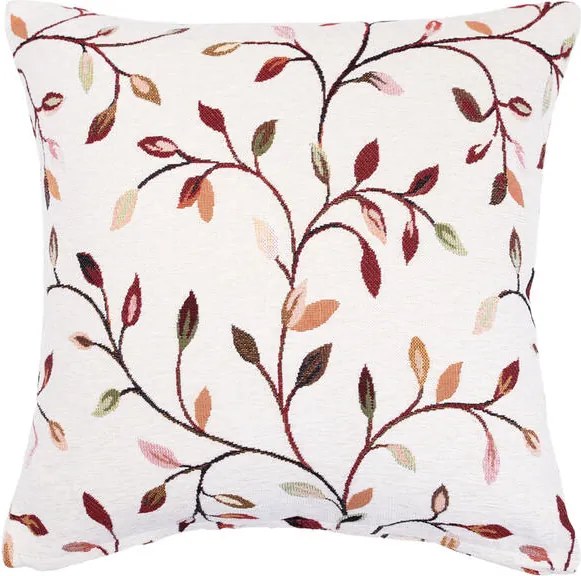 SCANquilt povlak SOFAS multi leaves bílovínová 45 x 45 cm