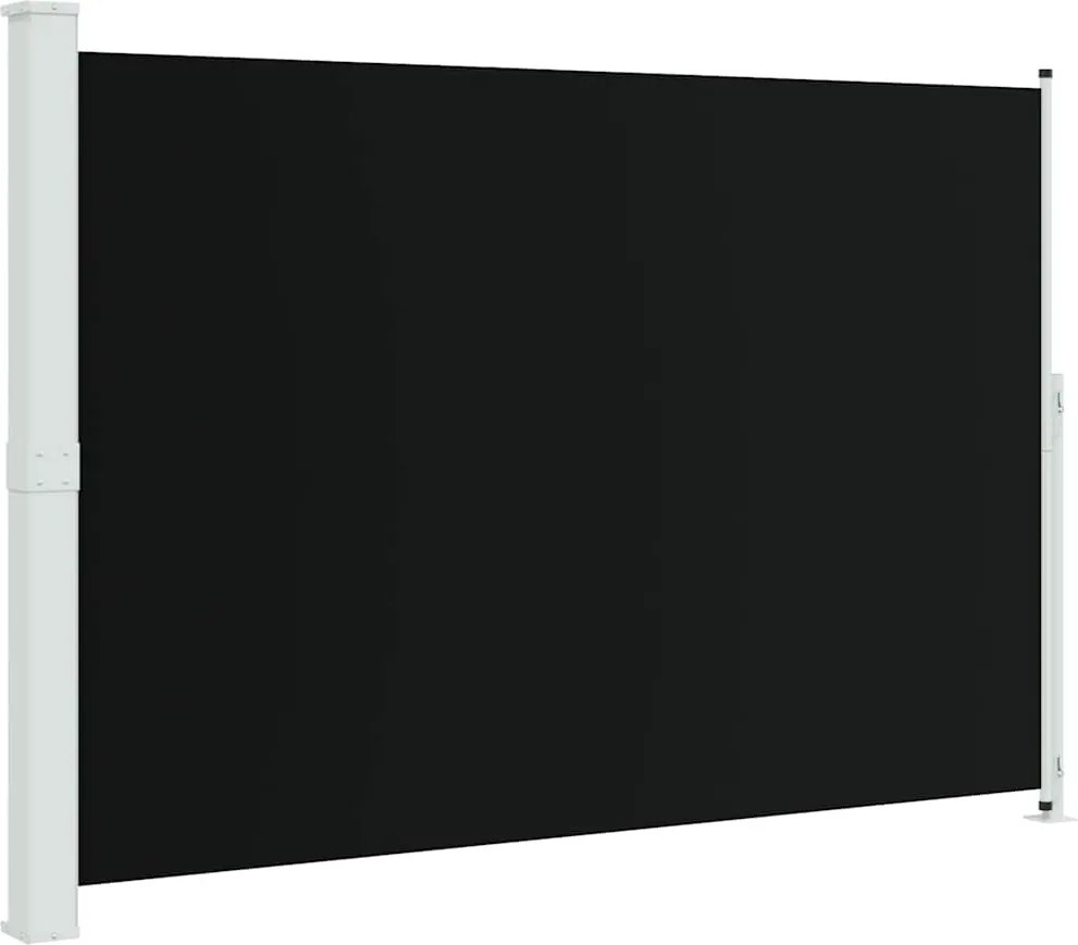 Zatahovací boční markýza/zástěna 200 x 314 cm černá 313411