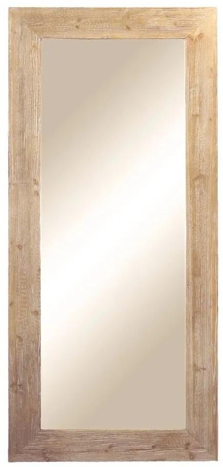 Přírodní antik nástěnné zrcadlo z recyklovaného dřeva Cilla - 95*5*210 cm