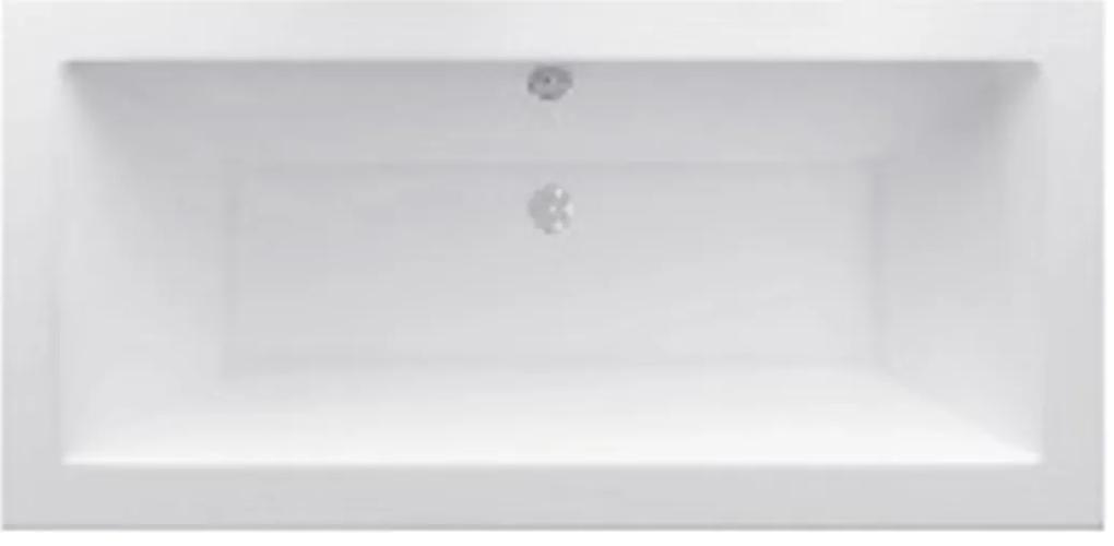 TUANA - Obdelníková akrylátová vana Carlotta L/P - s příslušenstvím + panely - bílá lesklá - 180x80 cm
