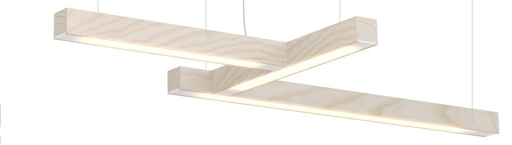 Závěsné světlo LED40 tvar 4, více variant - TUNTO Model: bílý jasan, olejový vosk, tvar 4