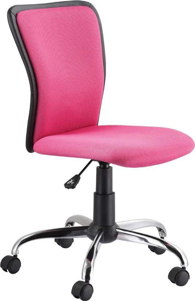 Kancelářská židle růžová/černá KN1819