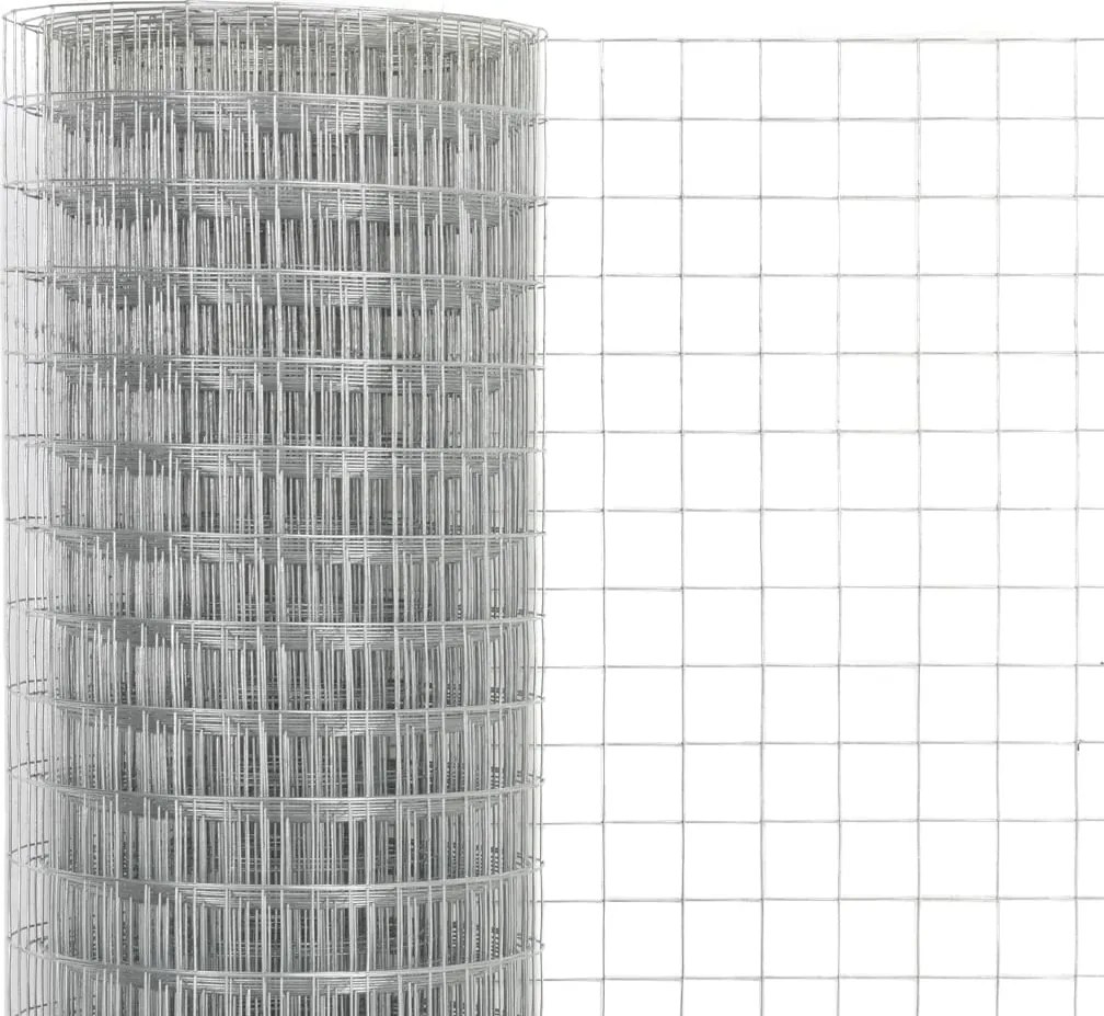 Pletivo ke kurníku pozinkovaná ocel 10 x 1,5 m stříbrné 143613