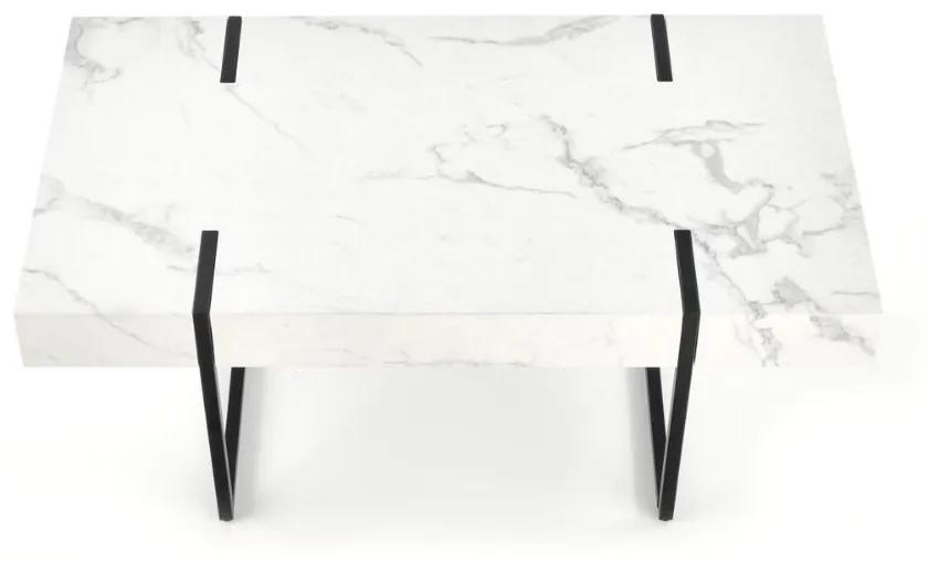 Konferenční stolek Blanca, bílá / černá