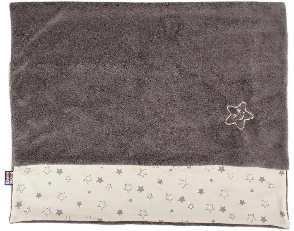 Kaarsgaren Dětská deka Wellsoft bio-bavlna 100 x 70 cm Limetková/hvězdičky
