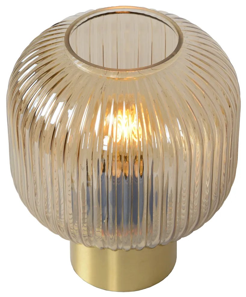 Lucide 45586/20/62 stolní lampa Maloto jantarová, 1xE27, ø20cm