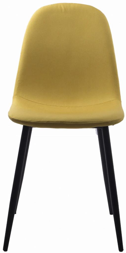 Žlutá jídelní židle DART