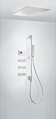 TRES - Termostatický podomítkový elektronický sprchový set SHOWER TECHNOLOGY Včetně elektronického ovládání (bílá barva). Z 09286311