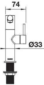 Blanco Alta II, stojánková kuchyňská baterie, černá matná, BLA-527538