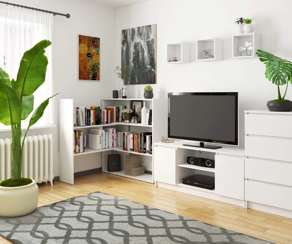 Knihovna TWIST mini bílá