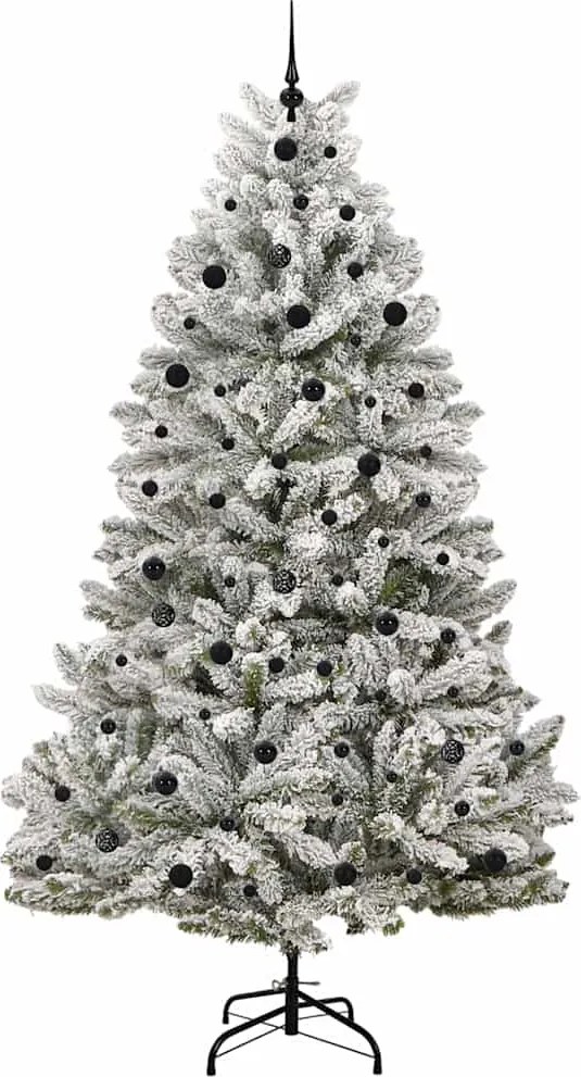 Umělý vánoční stromeček 240 cm 300 LED Teplá bílá PVC a ocel 3395767