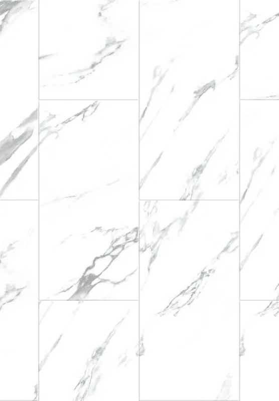 Mexen Glacier White vinylové panely 610 x 305 mm LVT Dryback 2,5 mm, podklad, 4 V-fuga, Jazz White - F1451-0610-305-255-4V1-01
