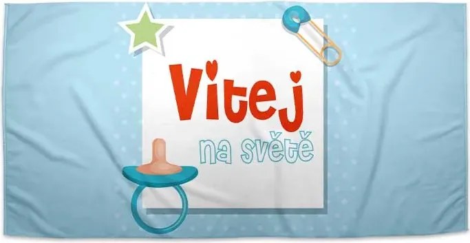 Sablio Ručník Vítej na světě 2 - 50x100 cm