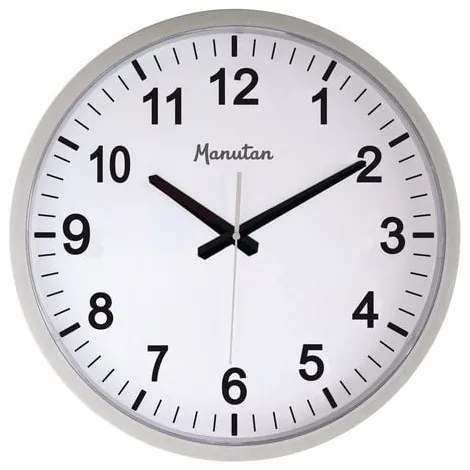 Analogové hodiny Q5 Manutan, autonomní quartz, průměr 40 cm