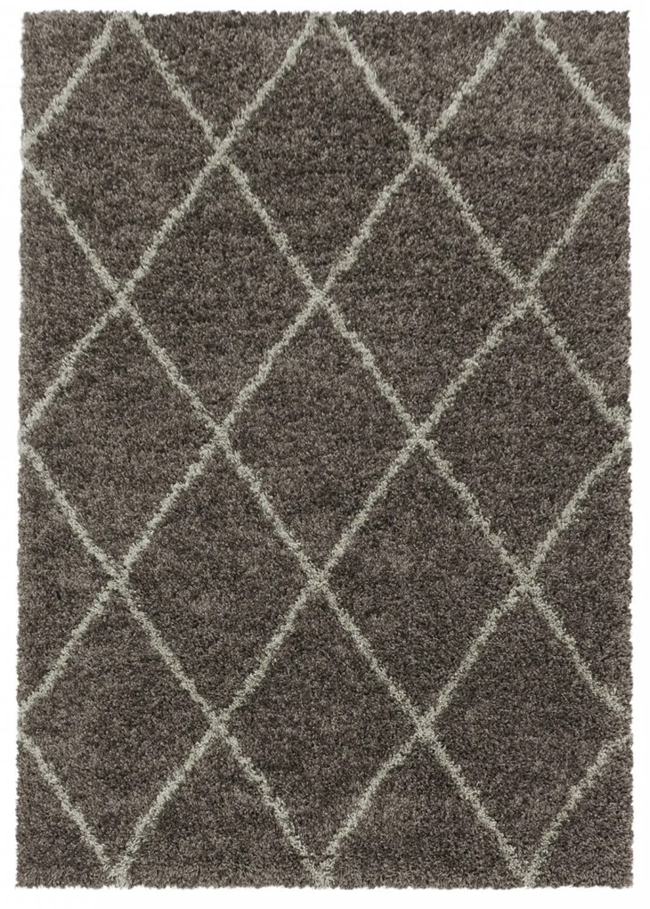 Ayyildiz koberce Kusový koberec Alvor Shaggy 3401 taupe - 60x110 cm