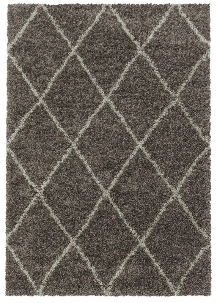 Ayyildiz koberce Kusový koberec Alvor Shaggy 3401 taupe - 80x150 cm