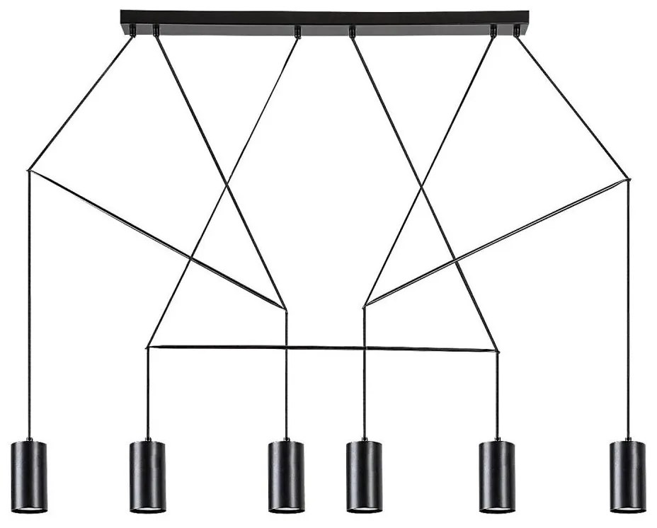 Rabalux 72018 - Lustr na lanku ASLAUG 6xGU10/50W/230V