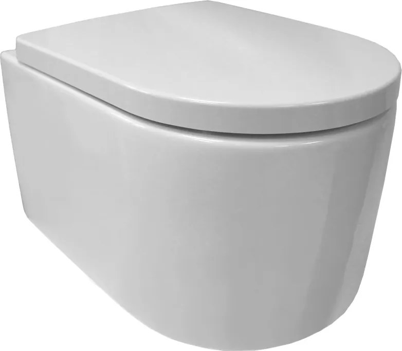 Mereo Mereo, WC závěsné kapotované, RIMLESS, 495x360x370, keramické, vč. sedátka CSS115S, VSD84S2
