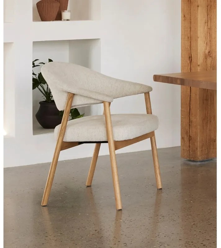 Designová jídelní židle Jacqueline přírodní dub