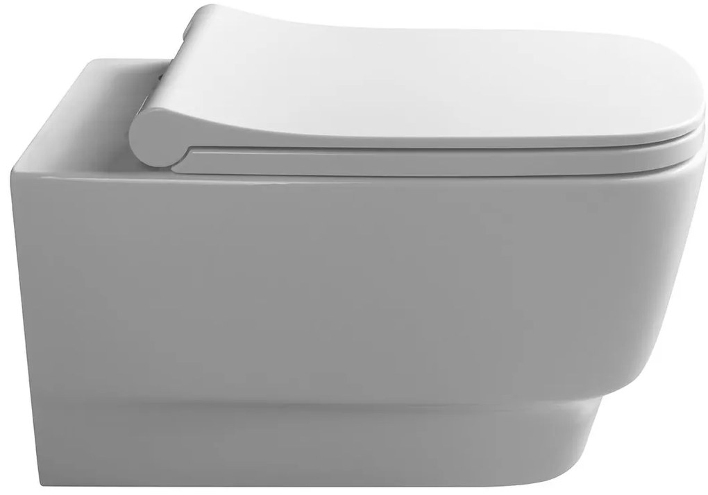 Sapho, BELLO závěsná WC mísa, Rimless, 35,5x53 cm, bílá