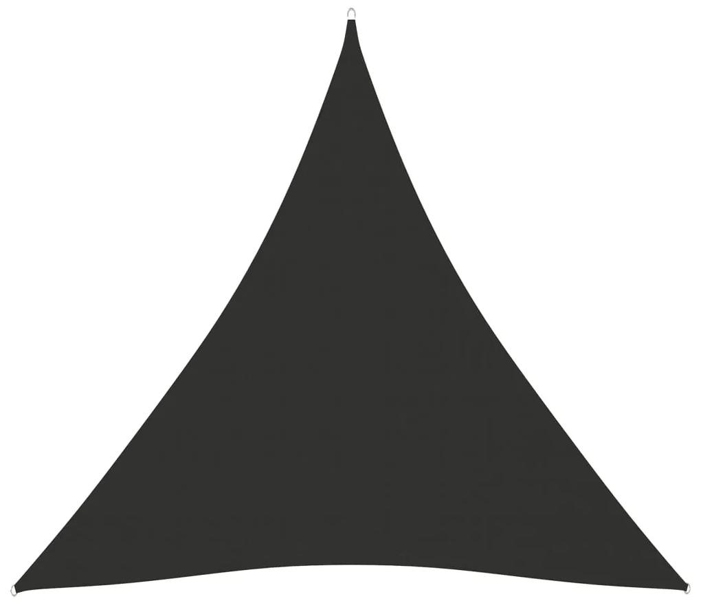 135121 vidaXL Stínící plachta oxford trojúhelníková 4 x 4 x 4 m antracitová