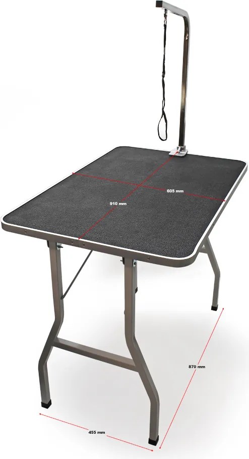 Stůl na úpravu srsti zvířat fudajo – 91 × 61 × 76 cm (51449)