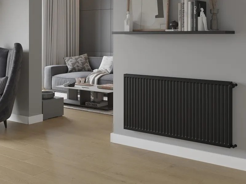 Mexen C11 deskowy radiátor 300 x 600 mm, boční připojení, 293 W, černý - W411-030-060-70